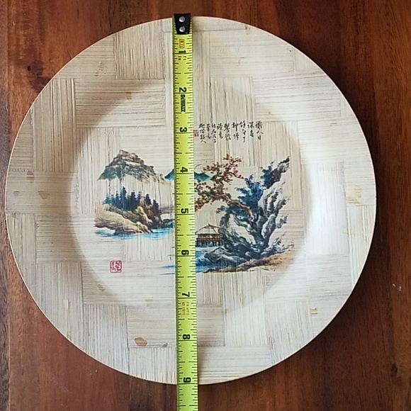 Vintage | Dining | Vintage Bamboo Chinese Taiwanese Plate | Poshmark